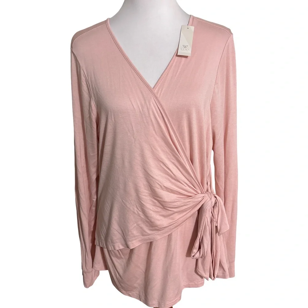 Livi Active | Tops | Livi Active Blush Pink Wrap Blouse Size 416 | Poshmark